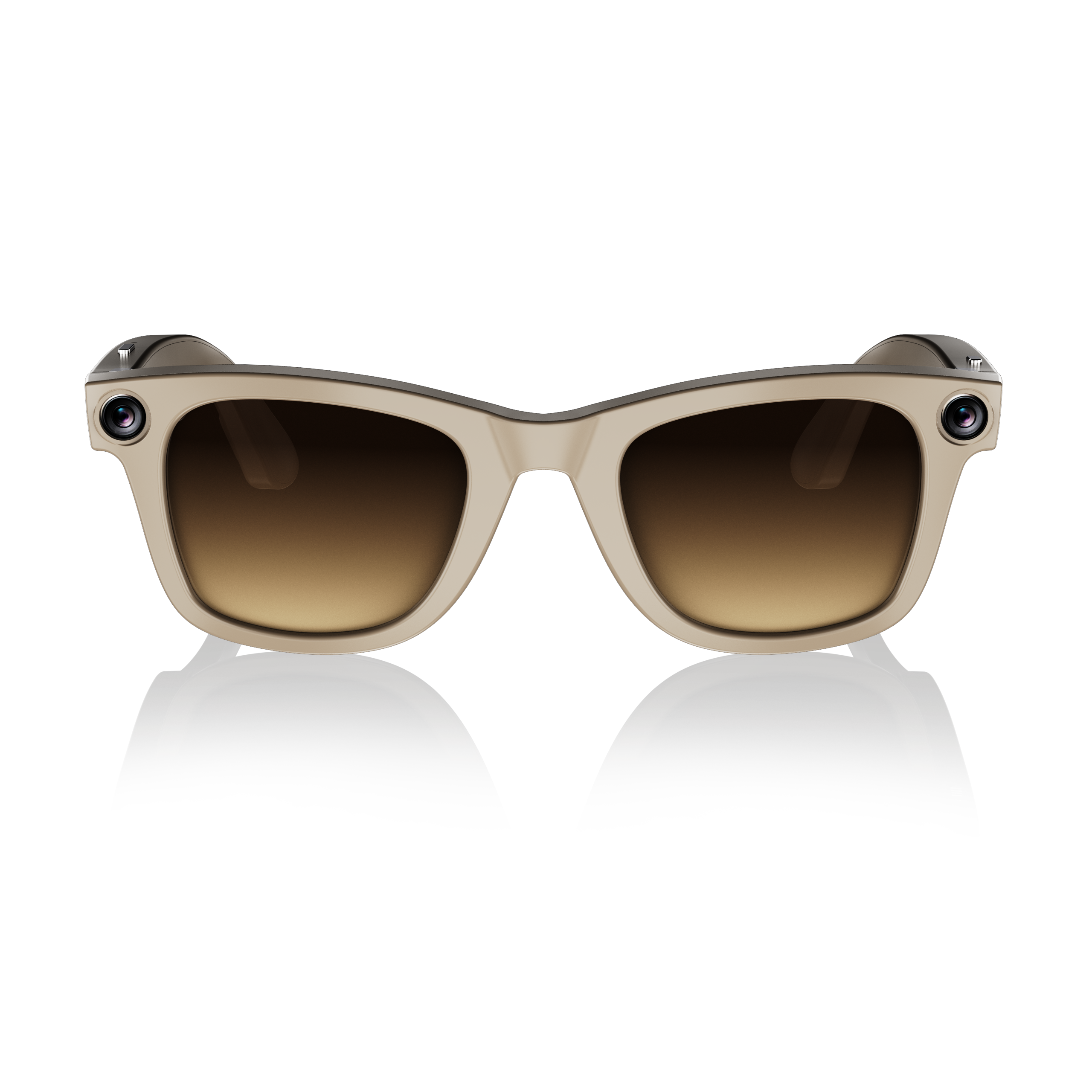 FireLens F1 AI Glasses Sandstone – Brown Halo Gradient