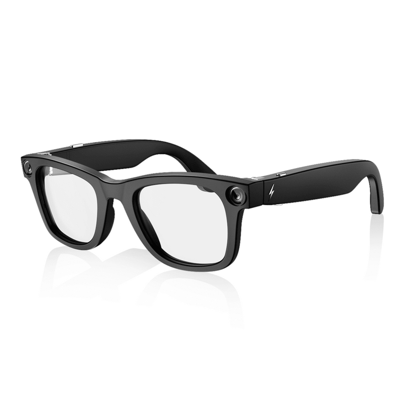 FireLens F1 AI Glasses Stealth Black – Photochromic Clear to Black Halo